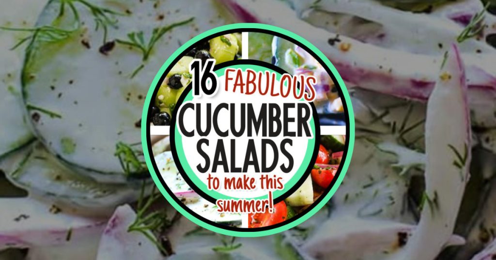 16 FABULOUS Cucumber Salad Recipes You Gotta Make This Summer