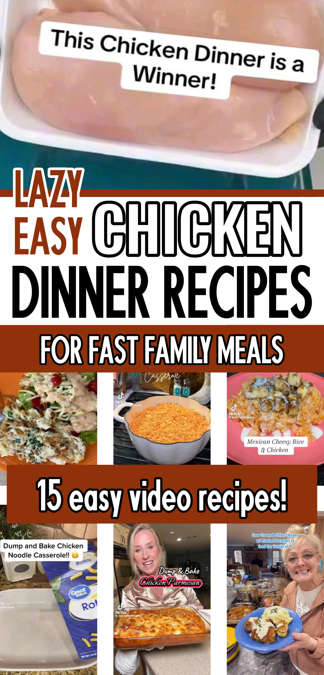 Unique Chicken Recipes For Dinner Tonight (15 simple video recipes!)